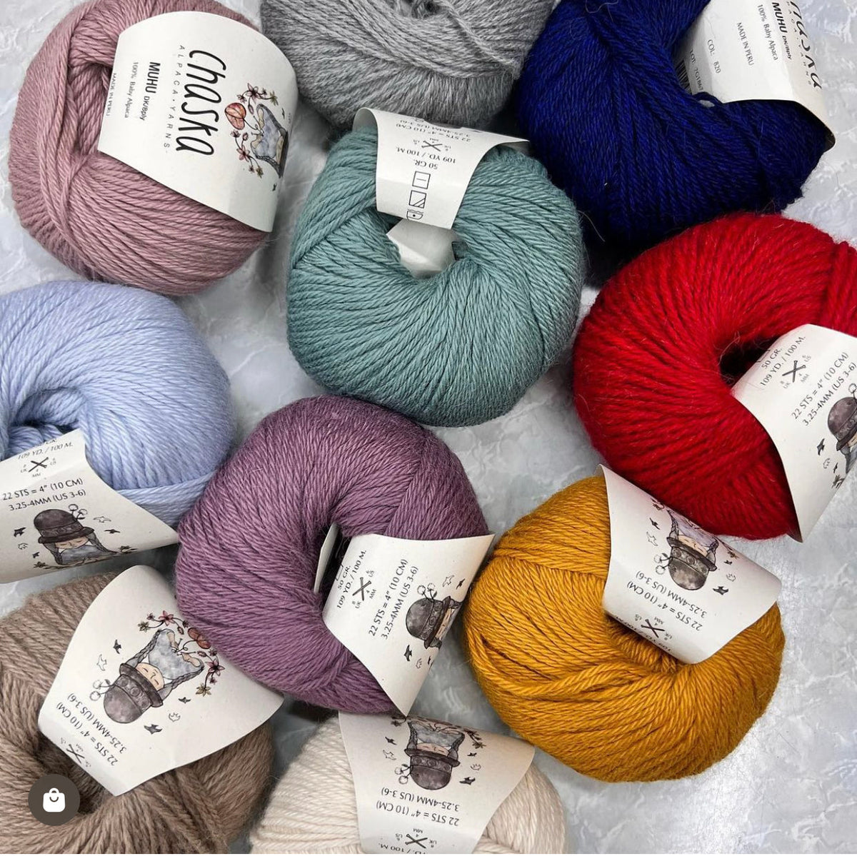 Wild-and-Woolly-Yarns-Yarn-Chaska-Muhu-100-Baby-Alpaca-DK-Yarn ...